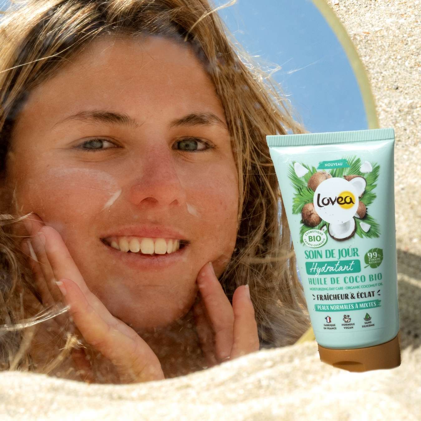Moisturizing face cream Organic Coconut Oil Lovea